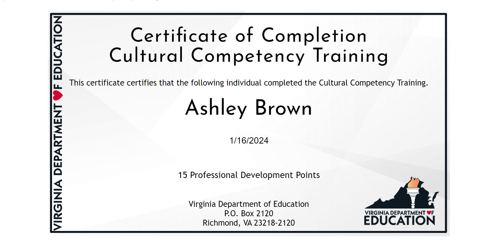 MyCred Portfolio | Ashley Dawn Brown