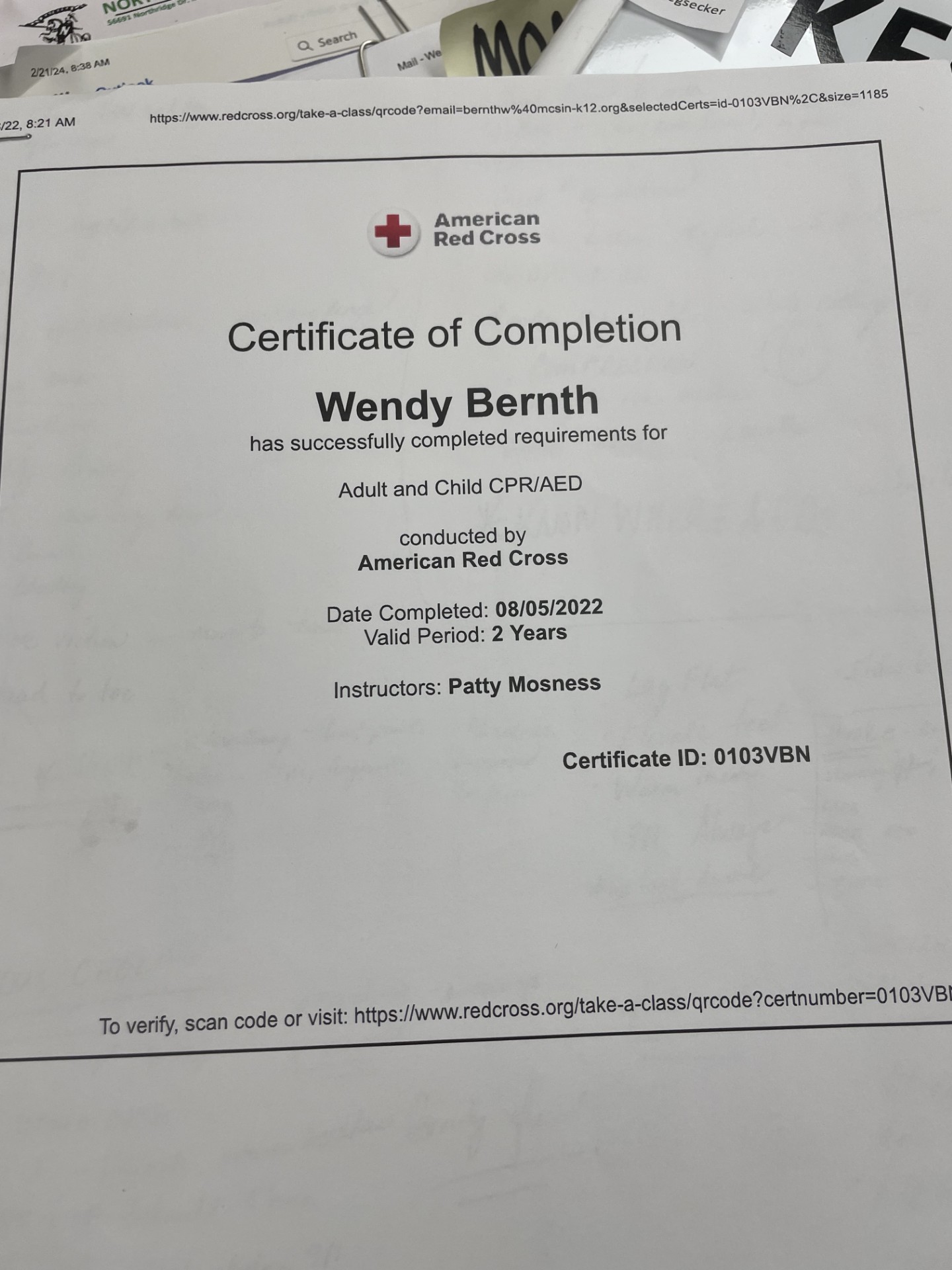 MyCred Portfolio | Wendy K Bernth