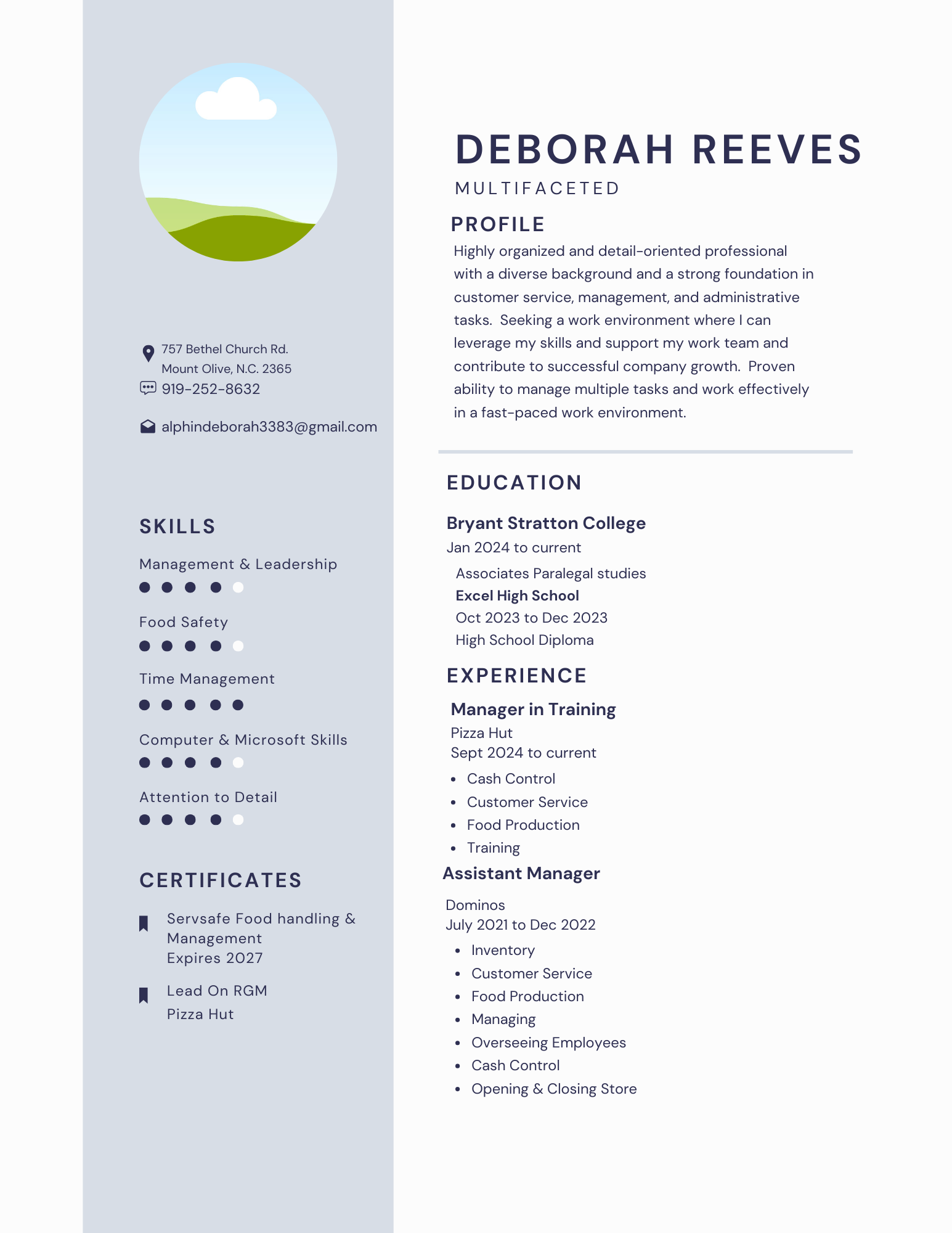 MyCred Portfolio | Deborah Reeves